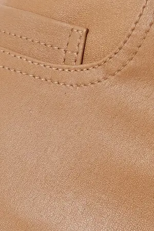 JOSEPH Teddy Leather Slim-leg Trousers