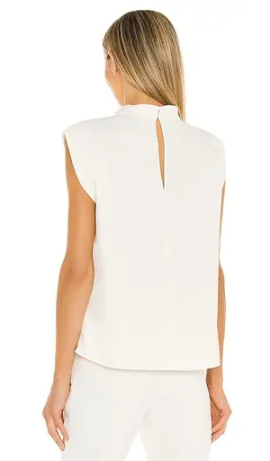 Amanda Uprichard Sleeveless Fabienne Top - Ivory