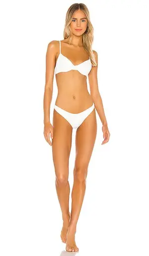 Beach Riot Island Bikini Bottom - White