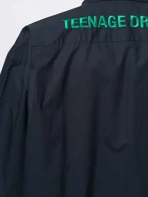 Raf Simons Teenage Dreams Bowling Shirt - Blue