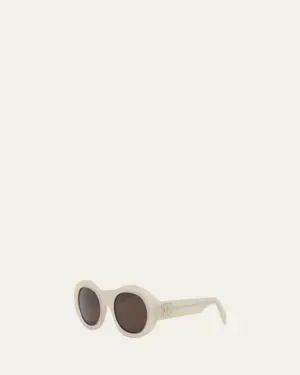 Celine Triomphe Oval Sunglasses - Black/gold