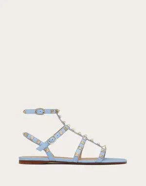 Valentino Garavani Valentino Garavani Rockstud Flat Sandal Azure