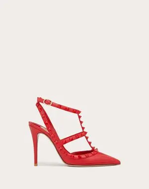Valentino Garavani Valentino Garavani Rockstud Ankle Strap Pumps Rouge Pur