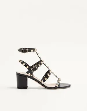 Valentino Garavani Rockstud 60 Mm Ankle Strap Sandals - Black