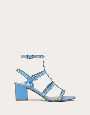 Valentino Garavani Valentino Garavani Rockstud 60 Mm Ankle Strap Sandals Denim