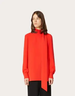 Valentino Garavani Cady Couture Top - Orange