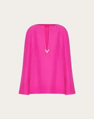 Valentino Garavani Valentino Cady Couture Top Pink Pp