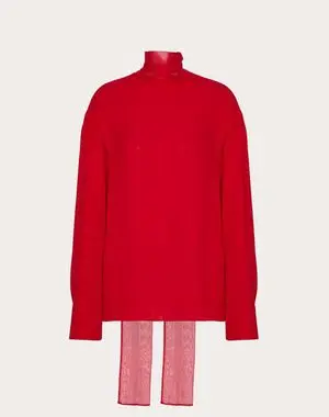 Valentino Garavani Valentino Georgette Top Red