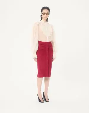 Valentino Garavani Embroidered Organza Shirt
