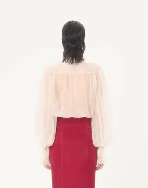 Valentino Garavani Embroidered Organza Shirt