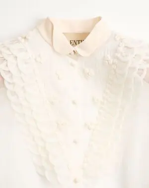 Valentino Garavani Embroidered Organza Shirt