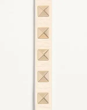 Valentino Garavani Rockstud Leather Bracelet - Light Ivory