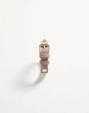 Valentino Garavani Rockstud Leather Bracelet - Poudre