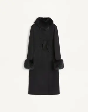 Valentino Garavani Compact Drap Coat - Black