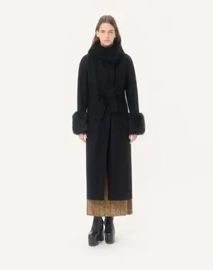 Valentino Garavani Compact Drap Coat - Black