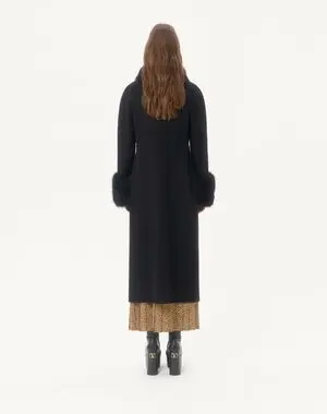 Valentino Garavani Compact Drap Coat - Black