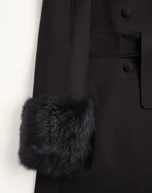 Valentino Garavani Compact Drap Coat - Black