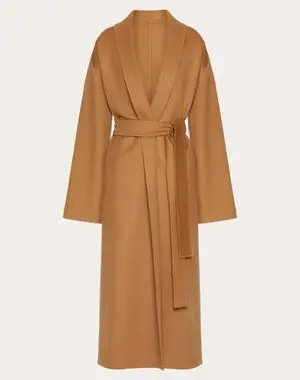 Valentino Garavani Valentino Compact Drap Coat Ginger