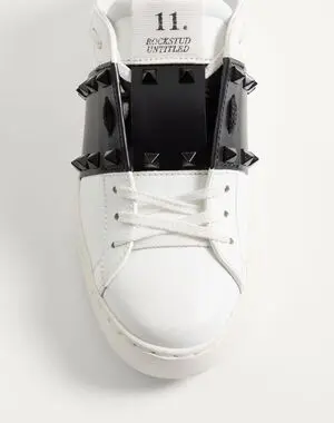 Valentino Garavani Rockstud Untitled Sneaker - White/ Black