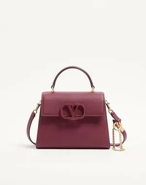 Valentino Garavani Vsling Small Handbag - Cherry