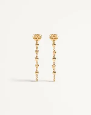 Valentino Garavani Vlogo Signature Metal Earrings - Gold