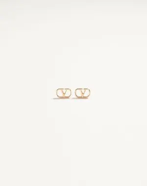 Valentino Garavani Vlogo Signature Hoop Earrings - Gold