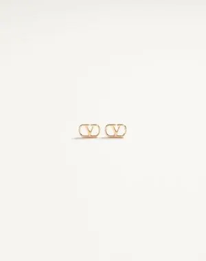 Valentino Garavani Vlogo Signature Hoop Earrings - Gold