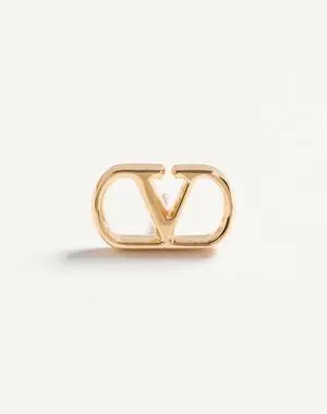 Valentino Garavani Vlogo Signature Hoop Earrings - Gold