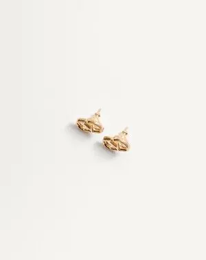 Valentino Garavani Vlogo Signature Hoop Earrings - Gold