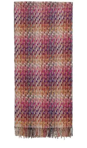 Missoni Husky Throw In Red,purple - Multi