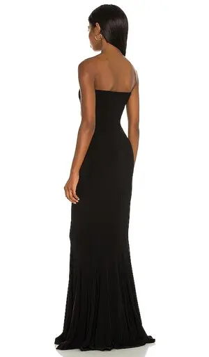 Norma Kamali X Strapless Fishtail Gown