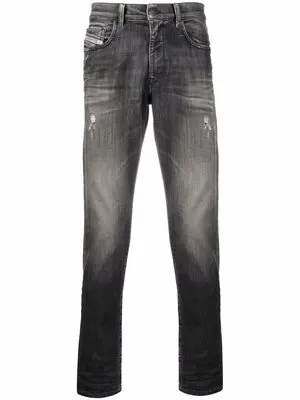 DIESEL® Faded Effect Distressed Jeans