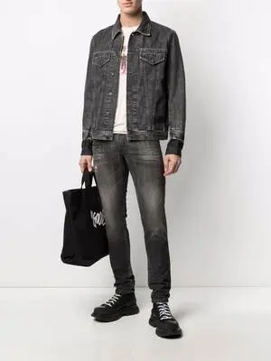 DIESEL® Faded Effect Distressed Jeans