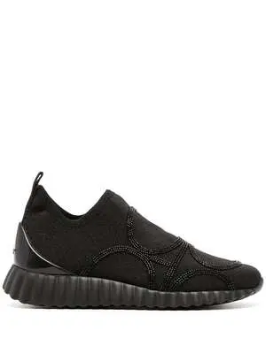 FERRAGAMO Oversize-sole Slip-on Sneakers - Black