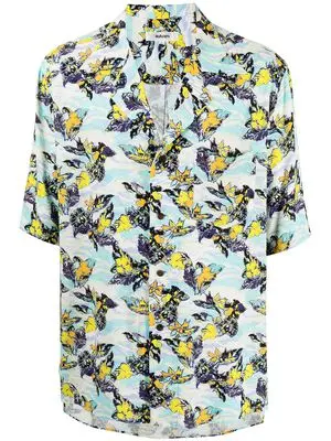 SULVAM Aloha Short-sleeve Shirt