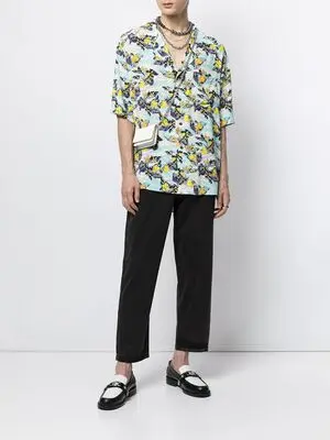 SULVAM Aloha Short-sleeve Shirt