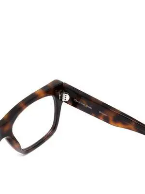 CHRISTIAN ROTH Tortoise-shell Square-frame Glasses