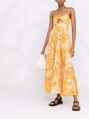 Zimmermann Palm Print Maxi Dress