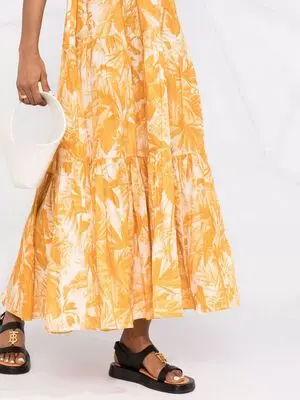 Zimmermann Palm Print Maxi Dress