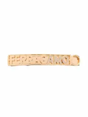 Ferragamo Gold Tone Hair Accessories