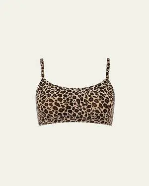 Chantelle Leopard-print Soft Stretch Padded Bralette Leopard