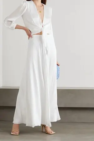 Galvan Felicity Crepon Maxi Skirt