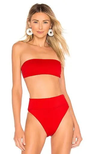 Beach Riot Kelsey Bikini Top Red