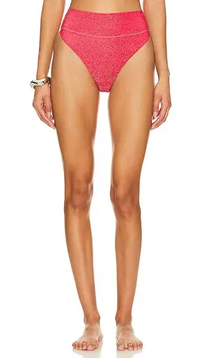 Beach Riot BEACH RIOT Highway Bikini Bottom Red Hot Shine