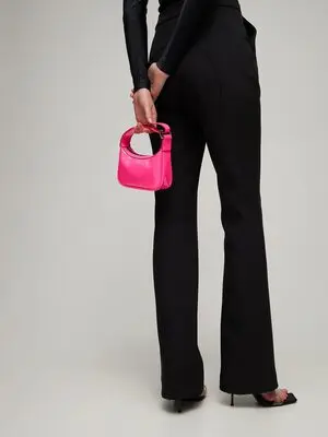 EERA Mini Moonbag Patent Leather Top Handle Neon Pink