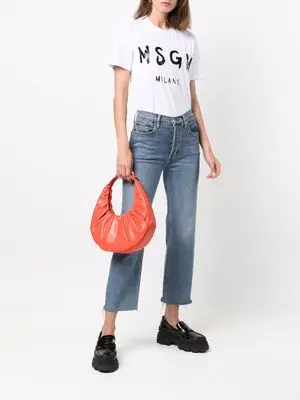 MSGM Logo-print T-shirt - White