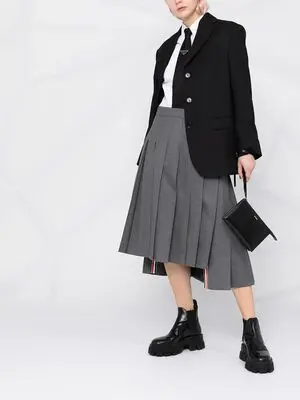 Thom Browne Pleated Midi Skirt