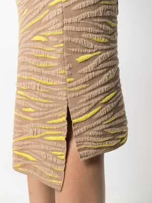 Stella McCartney Animal Pattern Knitted Skirt