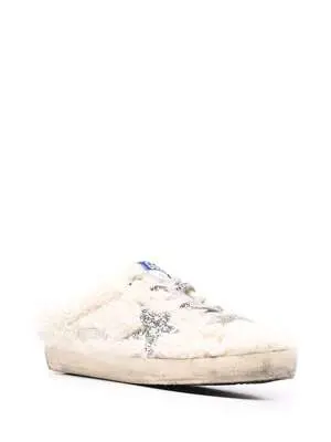 GOLDEN GOOSE Super-star Sabot Shearling Sneakers