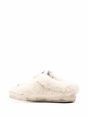 GOLDEN GOOSE Super-star Sabot Shearling Sneakers